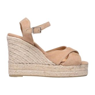 Castaner Femme, Chaussures, Beige, Taille: 36 EU Suede Wedge Sandal