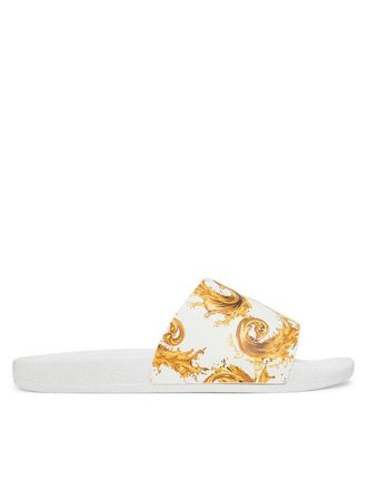 Versace Jeans Couture Pantoletten 80YA3SQ4 ZS365 G03 Wei&szlig;