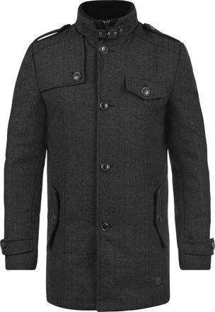 Indicode Brandan Herren Winter Mantel Wollmantel lange Winterjacke mit Stehkragen, Gr&ouml;&szlig;e:3XL, Farbe:Black (999)