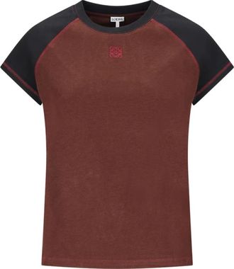 Loewe Femme, Tops, Rouge, Taille: 36 FR Small Fit T-Shirt