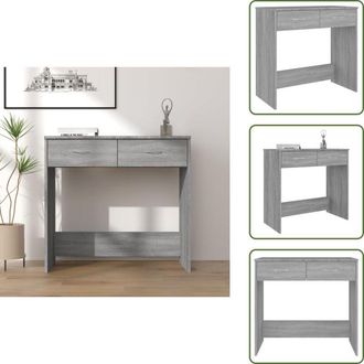 vidaXL Vidaxl - Bureau sonoma gris 80x40x75 cm bois ding&eacute;nierie - Bureau En Bois Ding&eacute;nierie - Bureau Compact - Bureau Design - Bureau Gris - Bureau