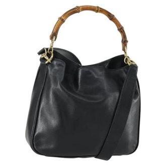 Gucci Pre-owned Vintage Lederhandtasche - - Pre-owned - Damen - Schwarzk - ONE SIZE