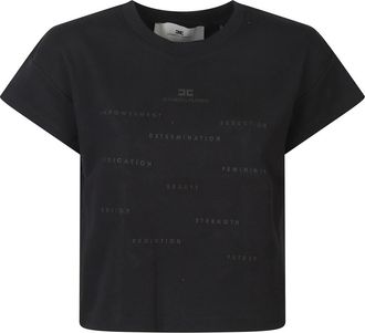Elisabetta Franchi Femme, Tops, Noir, Taille: 40 FR Elisabetta Franchi T-shirts et Polos Noir
