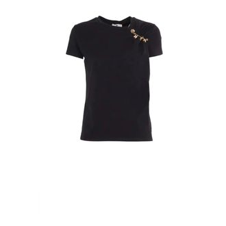 Elisabetta Franchi Damen, Oberteile, Schwarzk, MGr&ouml;&szlig;e