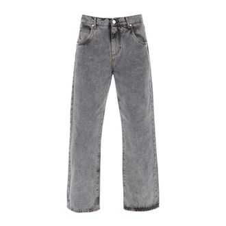 Etro Femme, Jeans, Gris, Taille: W33 Jeans Amples en Denim