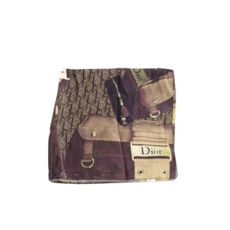 Dior Pre-owned Carr&eacute; Scarf - Femme - Pre-owned - Brun - Taille: ONE Size