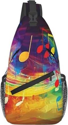 Generic Sac &agrave; bandouli&egrave;re avec symbole musical - Sac &agrave; dos de voyage pour homme - Sac &agrave; dos de randonn&eacute;e