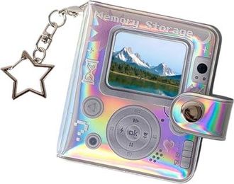 Generic Porte-cl&eacute;s pour album - Joli petit r&eacute;tro double face, breloque photo portable, mini album photo, cadeau souvenir facile &agrave; utiliser | Famille, enfants,