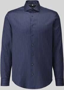 Jake*s Slim Fit Businesshemd aus reiner Baumwolle
