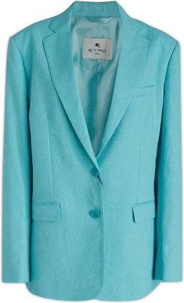 Etro Femme, Vestes, Bleu, Taille: 42 FR Blazer Jacquard