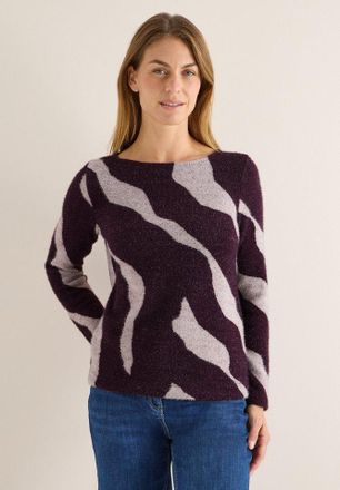 Cecil Langarmshirt aus softem Materialmix