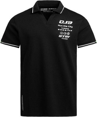 Camp David Poloshirt mit Print