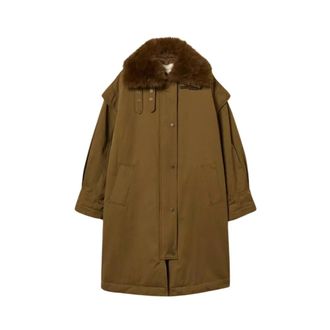 Twinset Gesteppter Gabardin-Parka - - Coats - Damen - Gr&uuml;n - S