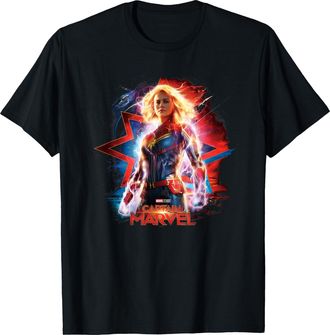 MARVEL Unisex T-Shirt, Schwarz, S, Kurzarm, V-Ausschnitt, Klassisch, Marvel-Fans, Männer, Frauen, verschiedene Altersgruppen