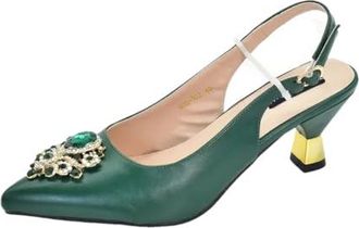 Generic Sandales à talons hauts avec sac et strass assortis pour femme, Only Shoes En8, 40.5 EU