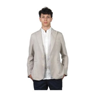 AT.P. CO Homme, Vestes, Gris, Taille: 3XL Veste dété beige en lin