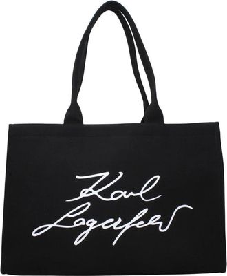 Karl Lagerfeld Logo Tote Bag - - Bags - Damen - Schwarzk - ONE SIZE