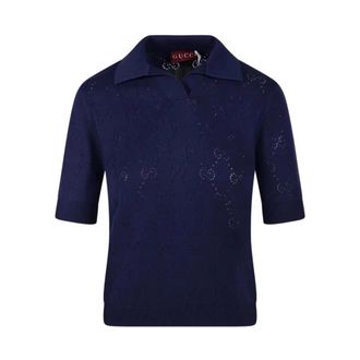 Gucci Strickware - - Tops - Damen - Blau - M