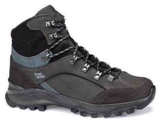 Hanwag M Banks Ll Grau - Wasserabweisender bequemer Herren Leder Trekkingschuh, Gr&ouml;&szlig;e EU 44.5 - Farbe Asphalt - Dusk