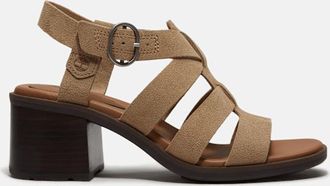 Timberland Bellevaux Fisherman-Sandale aus Veloursleder f&uuml;r Damen in Beige, Damen, Beige, Gr&ouml;&szlig;e