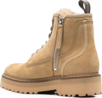 Woolrich Suede Lace-Up Boot - Beige