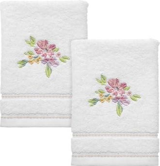 Izod Catalina-Kollektion, Badezimmer-Zubehör, Fingerspitzen-Handtücher, Weiß, 2 Stück