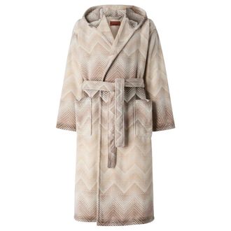 Missoni Home Bademantel mit Kapuze - - Nightwear & Lounge - Herren - Beige - XL