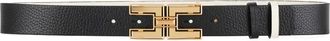 Elisabetta Franchi two-tone logo buckle belt - Schwarz