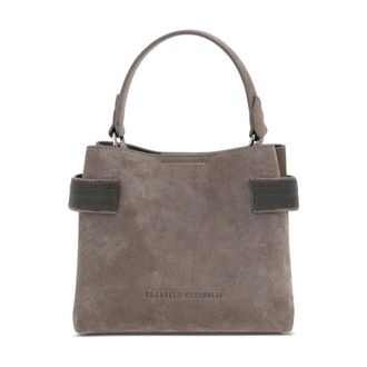 Brunello Cucinelli Elegante Beige Tasche mit Monili-Verzierung - - Bags - Damen - Beige - ONE SIZE