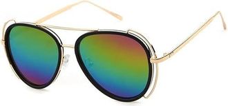 Generic Lunettes de soleil tendance pour homme et femme - Style vintage - Style vintage - UV400 - Miroir