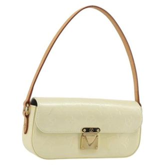 Louis Vuitton Sac bandouli&egrave;re en cuir verni Pre-owned - Femme - Pre-owned - Beige - Taille: ONE Size