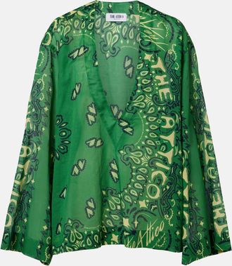 The Attico Tunika Bandana aus Baumwollmusselin