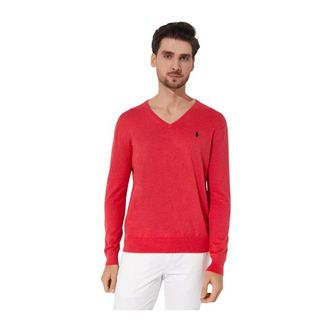 Ralph Lauren Homme, Pulls, Rouge, Taille: S Pull rouge avec logo brodé