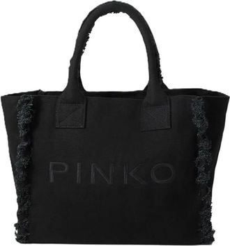 Pinko Pinko, Femme, Sacs, Noir, Taille: ONE Size Beach Shopper