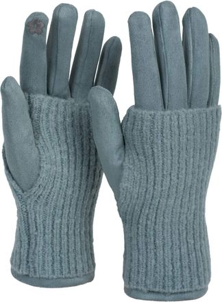 styleBREAKER Damen 3 in 1 Touchscreen Handschuhe mit abnehmbarer Strick Stulpe | Winterhandschuhe | 3 Tragevarianten | Weich warm elastisch in vielen Farben, Farbe