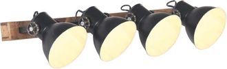 vidaXL Lampe murale industrielle Noir 90x25 cm E27 Vidaxl