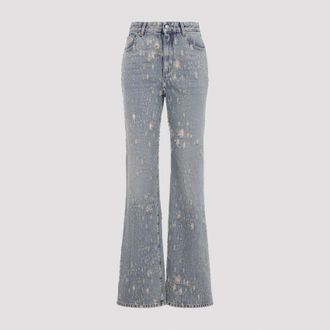 Alexander McQueen Alexander McQueen - Jean &eacute;vas&eacute; effet vieilli