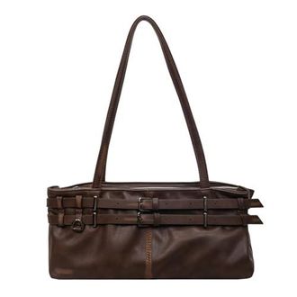 Generic Kexpery Sac &agrave; Main Femme en Cuir PU Uni Sac &agrave; &Eacute;paule avec Fermeture &Eacute;clair Design &Eacute;l&eacute;gant pour Voyage Shopping Usage Quotidien