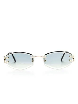 Cartier lunettes de vue &agrave; monture rectangulaire - Or