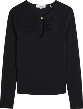Frame Denim haut fronc&eacute; The Keyhole - Noir
