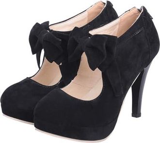 BESPORTBLE Chaussures Talons Femme &eacute;t&eacute; Chic Confortables &agrave; Noeud &Eacute;l&eacute;gant Talons Hauts Raffin&eacute;s Antid&eacute;rapants pour Bureau et Sorties Printemps-&eacute;t&eacute; Style Rond