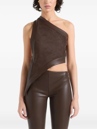 Manière De Voir asymmetric backless top - Marron