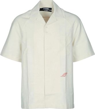 Jacquemus Homme, Chemises, Blanc, Taille: S La Chemise Romarin MC