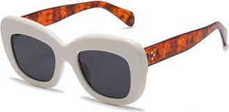 Generic Lunettes de soleil oversize tendance pour homme polaris&eacute;es pour femme(White)