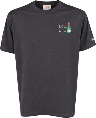 MC2 Saint Barth Homme, Tops, Noir, Taille: L Portofino T-shirt