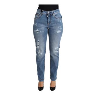 Dolce & Gabbana Femme, Jeans, Bleu, Taille: 36 FR Jean Skinny Taille Haute Bleu