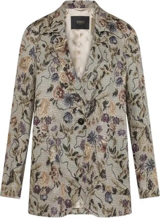 Seventy Einknopf-Twill-Sakko - - Jackets - Damen - Mehrfarbig - 2XL