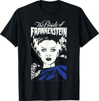 Universal Monsters The Bride Of Frankenstein Illustrated T-Shirt