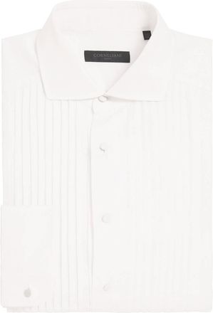 Corneliani Linen-Cotton Code Cocktail Bib Formal Shirt Size L