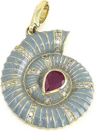 Jenna Blake collier Helix en or 18ct à rubis et diamants